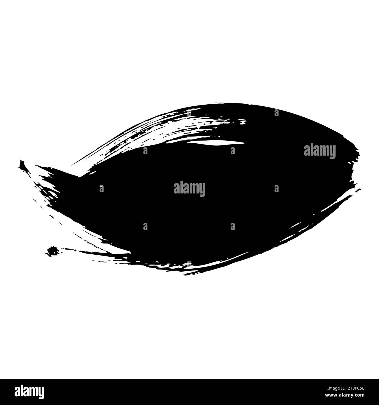 Black paint, ink brush stroke, brush line texture. Dirty artistic ...