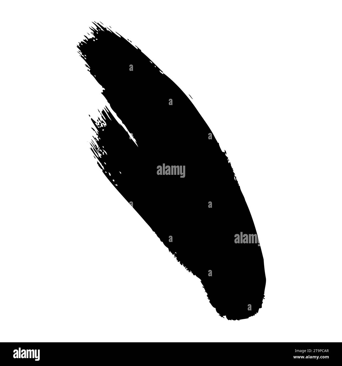 Black paint, ink brush stroke, brush line texture. Dirty artistic ...