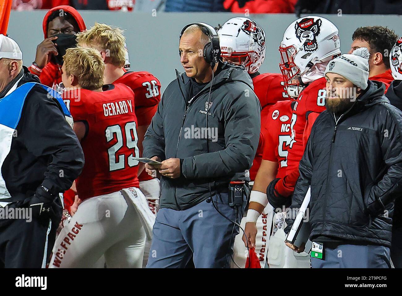 November 25, 2023: Dave Doeren is the head football coach for NC State ...