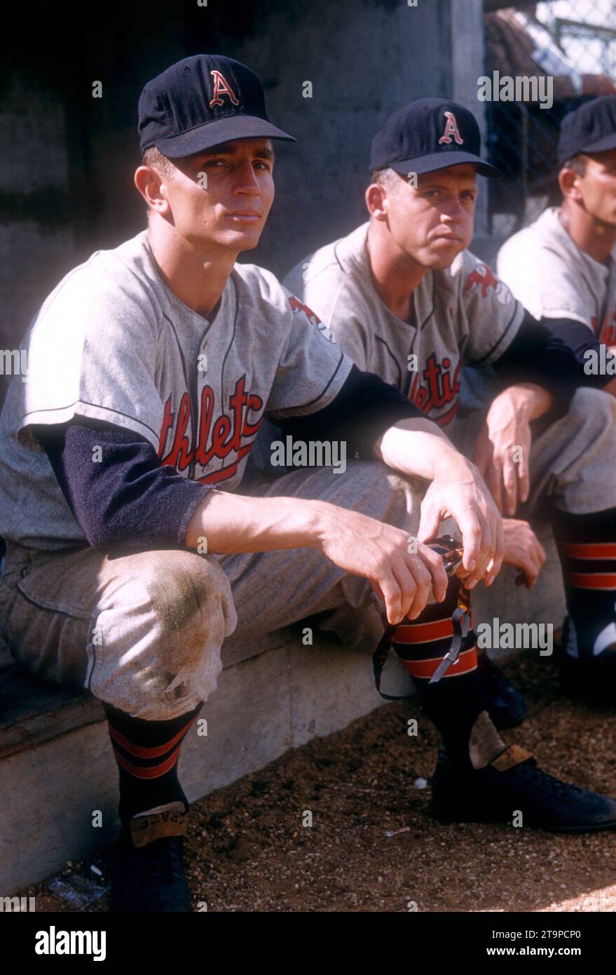 FL - MARCH, 1957: Milt Graff #4 and Billy Hunter #1 of the Kansas City ...