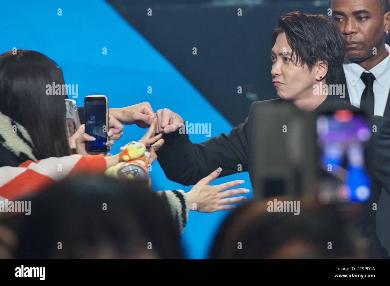 Japanese actor and singer Tomohisa Yamashita attends the MTV VMAJ(Video ...