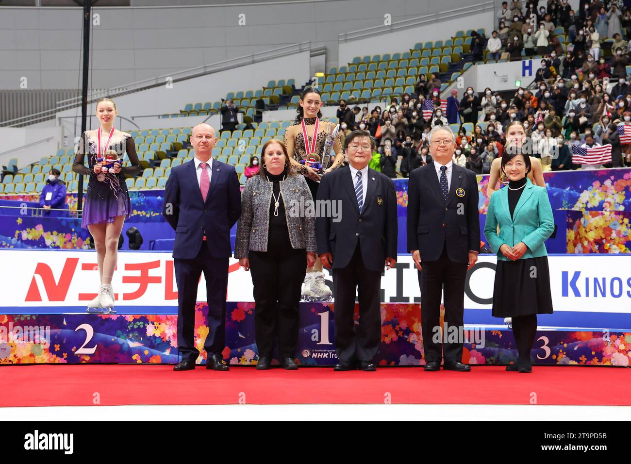 (L-R) Lindsay Thorngren (USA), Ava Marie Ziegler (USA), Nina Pinzarrone ...