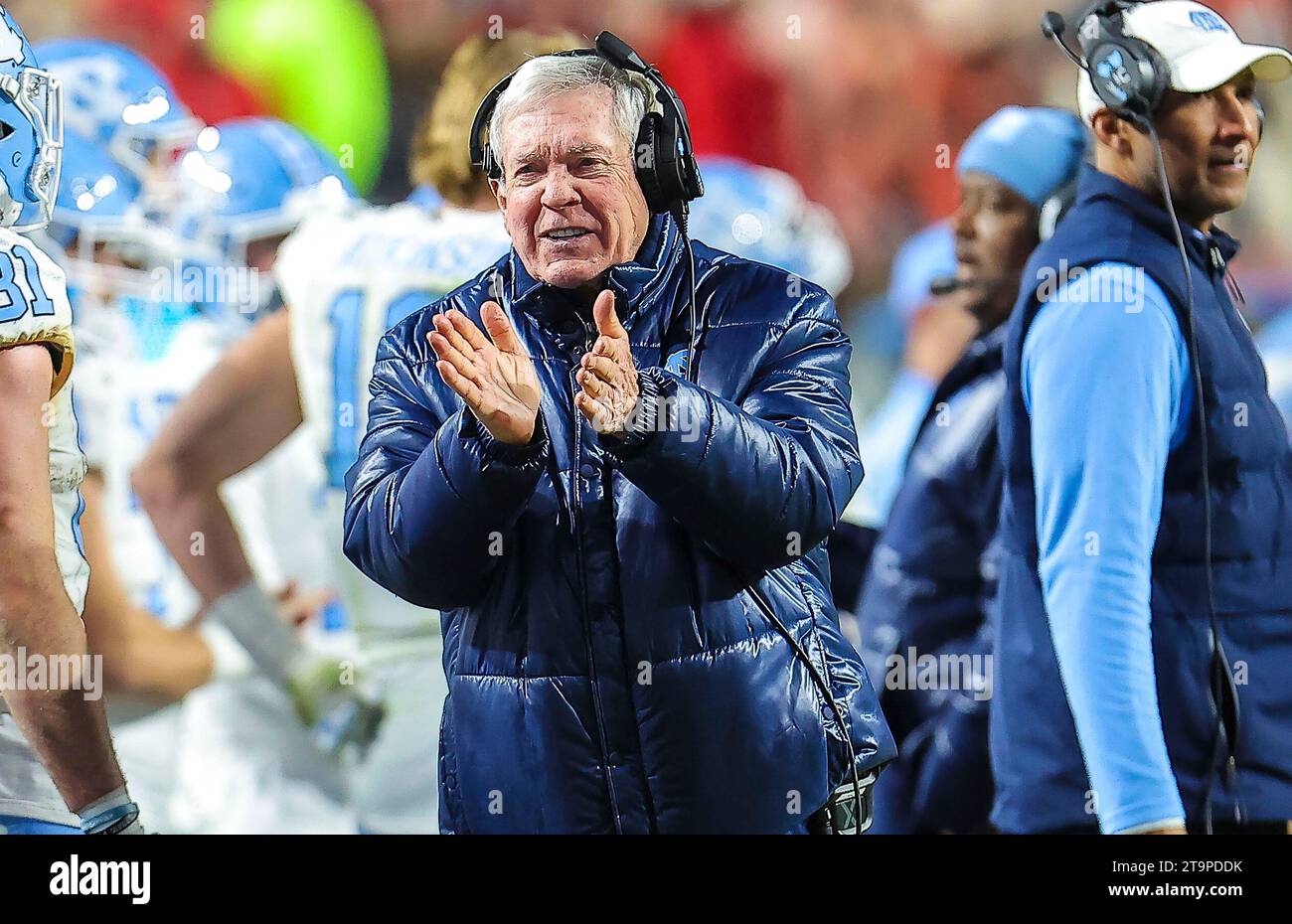 November 25, 2023: Mack Brown is the head football coach for the ...