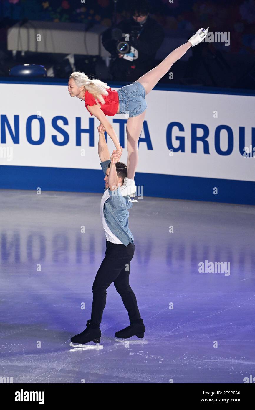 Osaka, Japan. Credit: MATSUO. 26th Nov, 2023. Chelsea Liu & Balazs Nagy ...