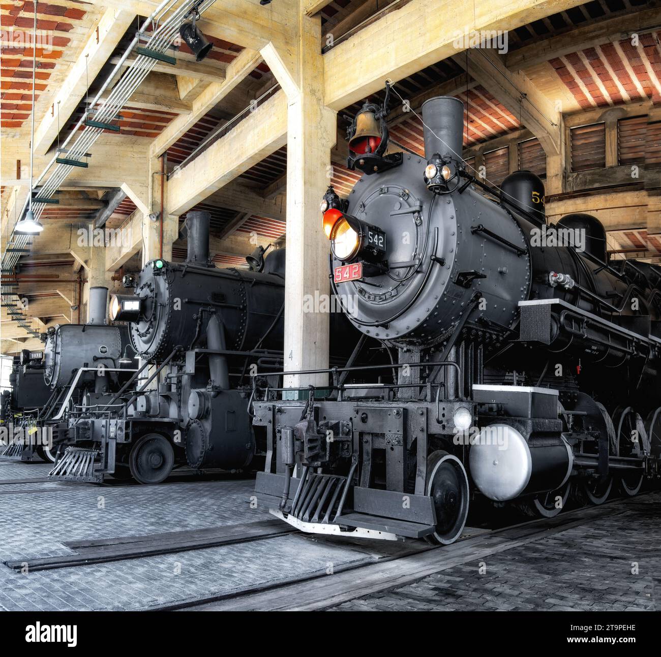 The Round House at the NC Transportation Museum Spencer NC Stock Photo ...