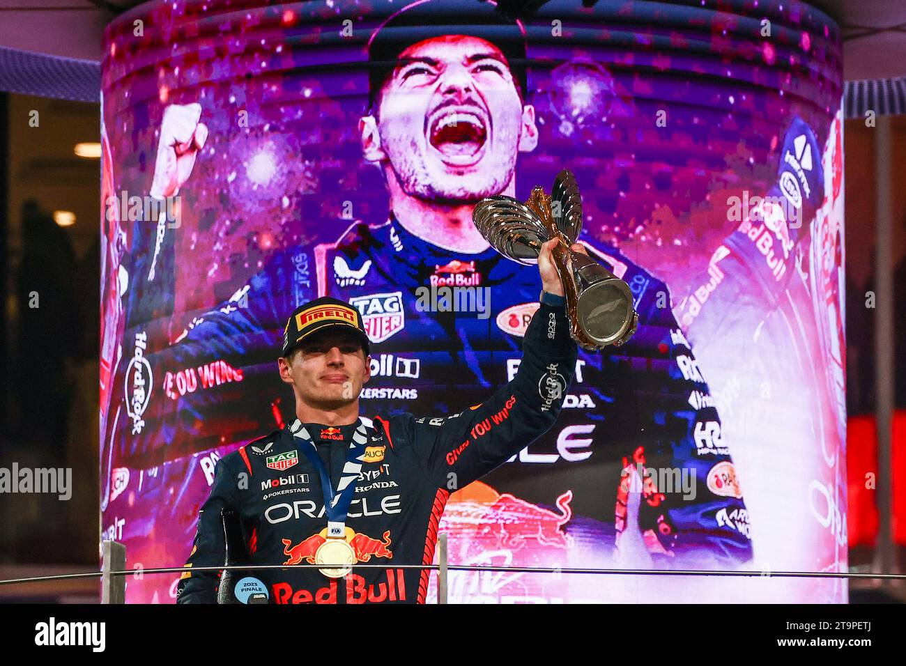Max verstappen abu dhabi 2023 podium hi-res stock photography and ...
