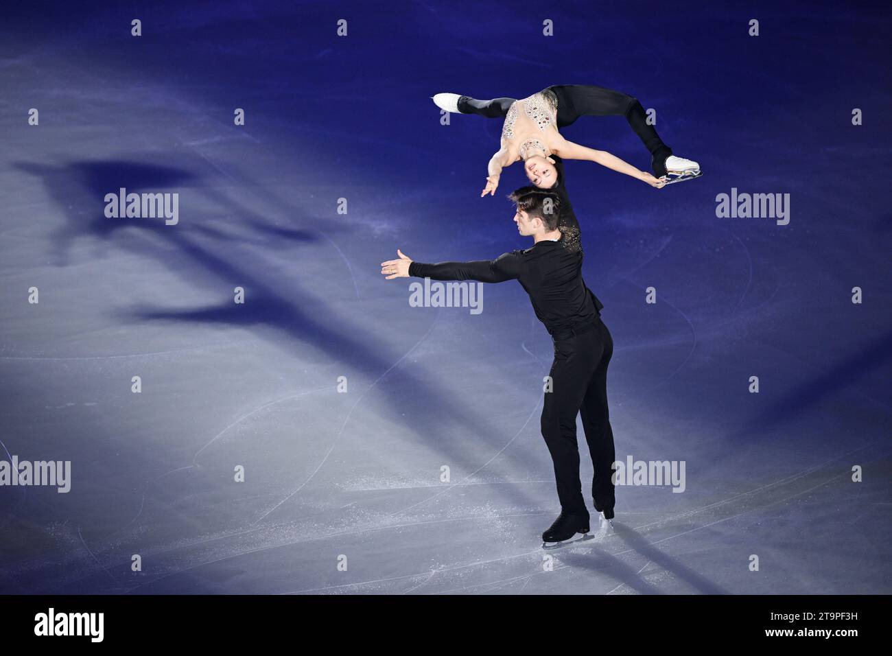 Osaka, Japan. Credit: MATSUO. 26th Nov, 2023. Lucrezia Beccari & Matteo ...