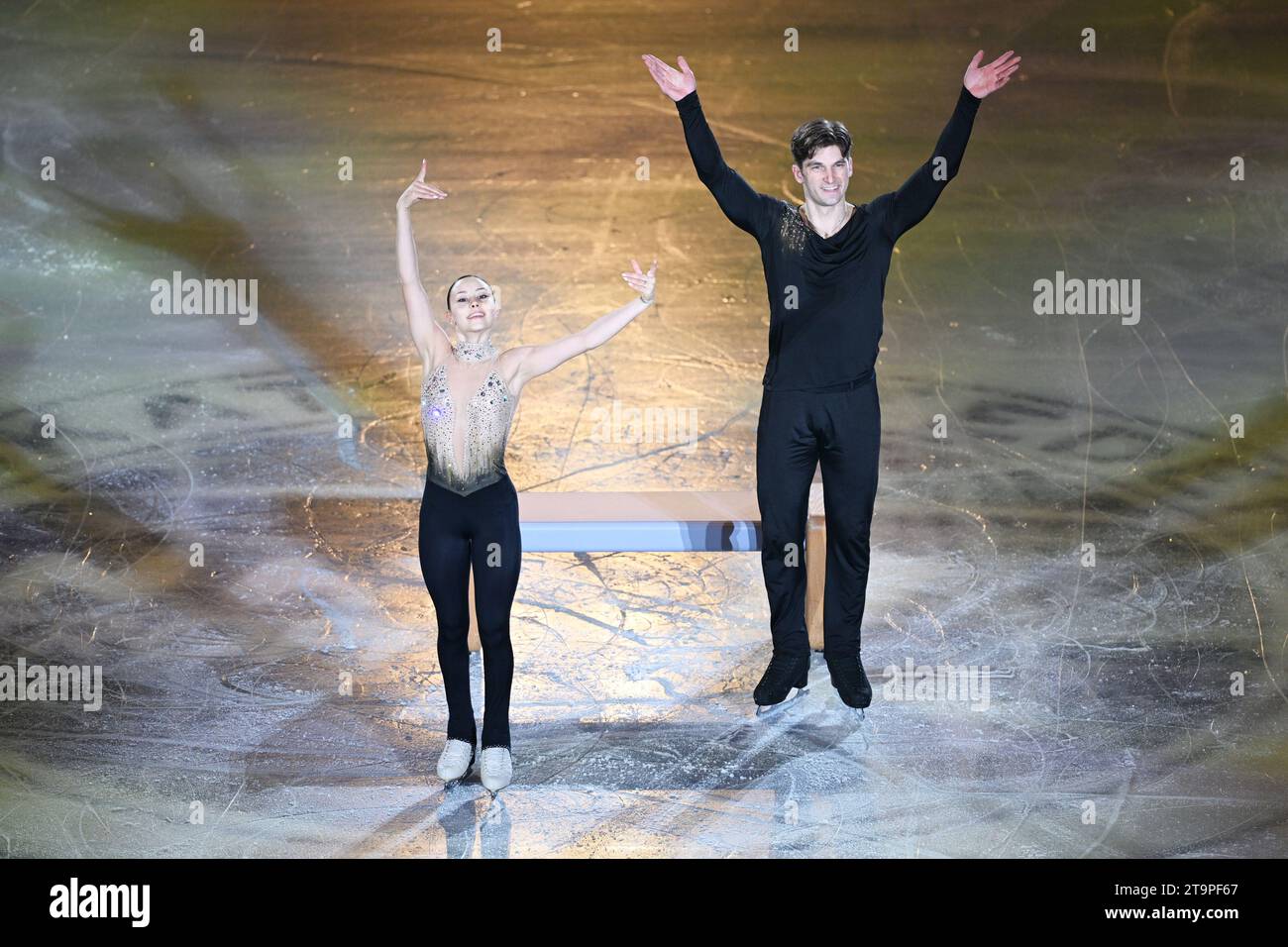 Osaka, Japan. Credit: MATSUO. 26th Nov, 2023. Lucrezia Beccari & Matteo ...