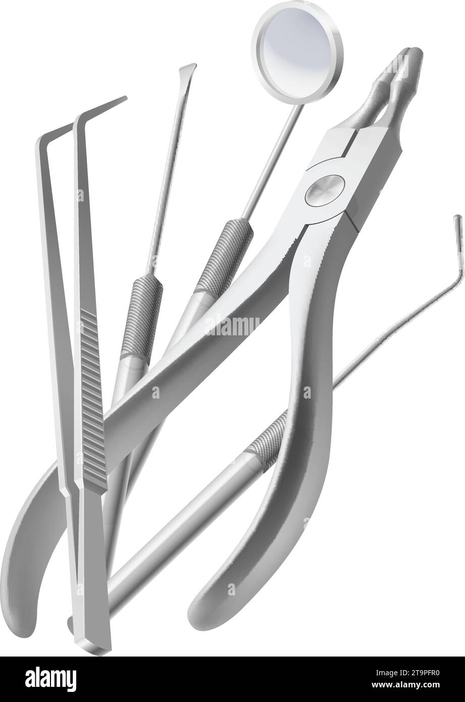 Basic tools illustration vector Cut Out Stock Images & Pictures - Alamy