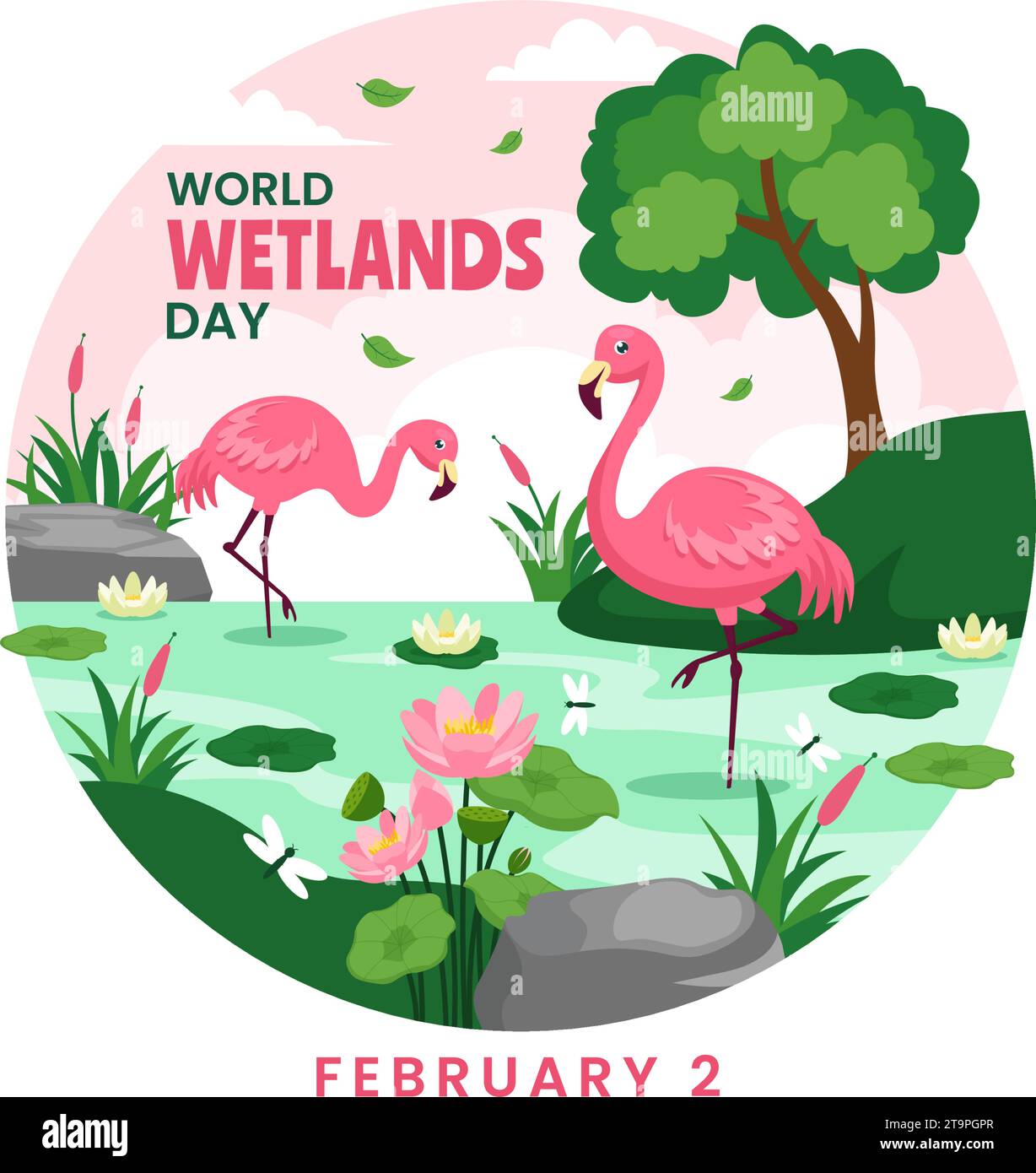 Wetland ecosystem Stock Vector Images - Alamy