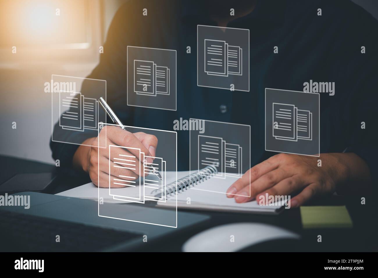 Document Management Concept. Online Information database System on ...