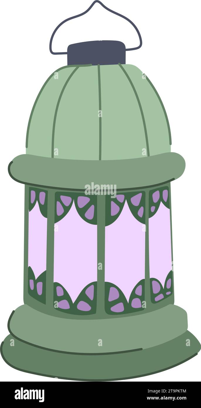 islam arabic lantern cartoon vector illustration Stock Vector Image ...