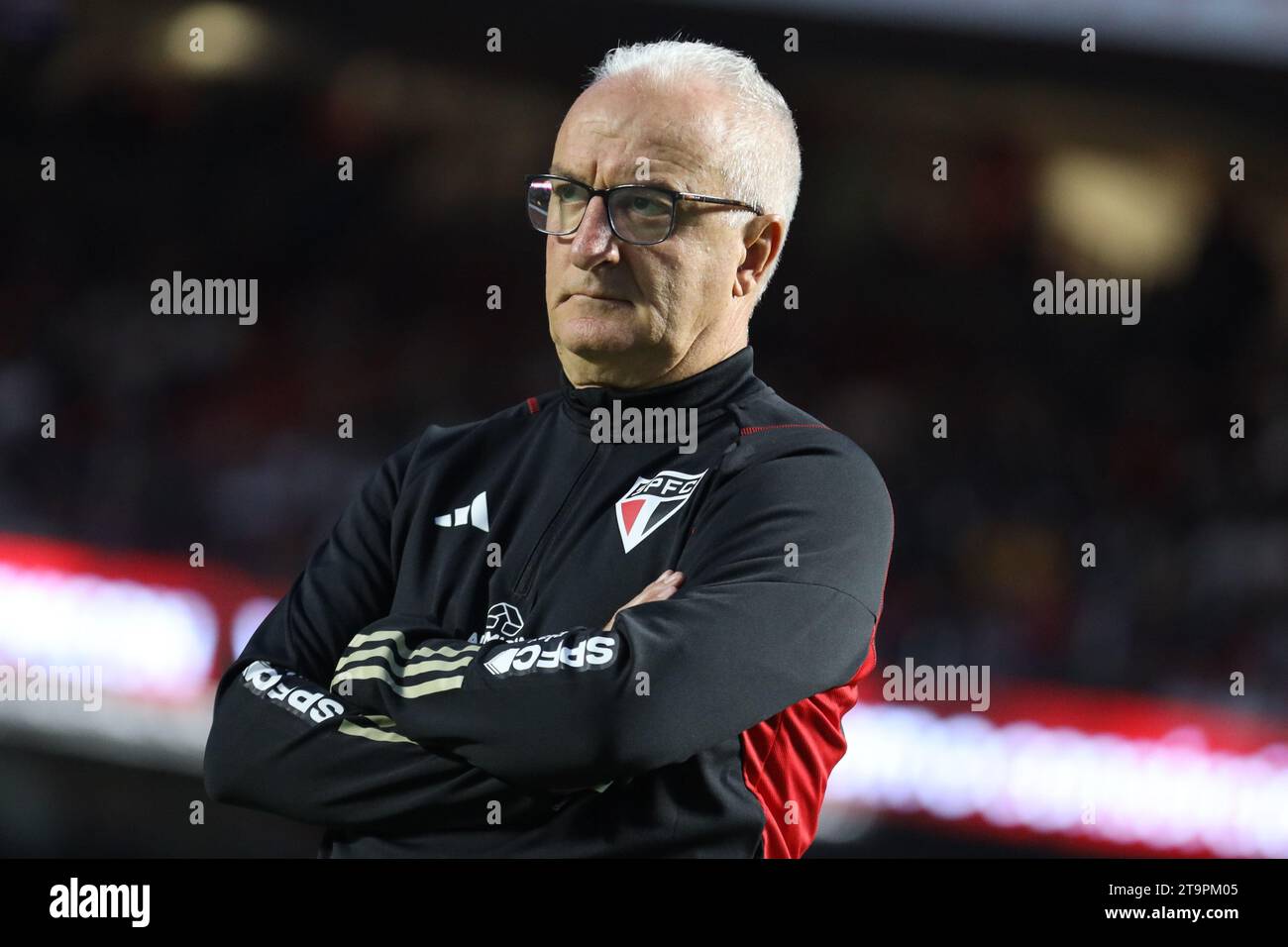 São Paulo coach, Dorival Jr before the match against Cuiabá in the 35th ...