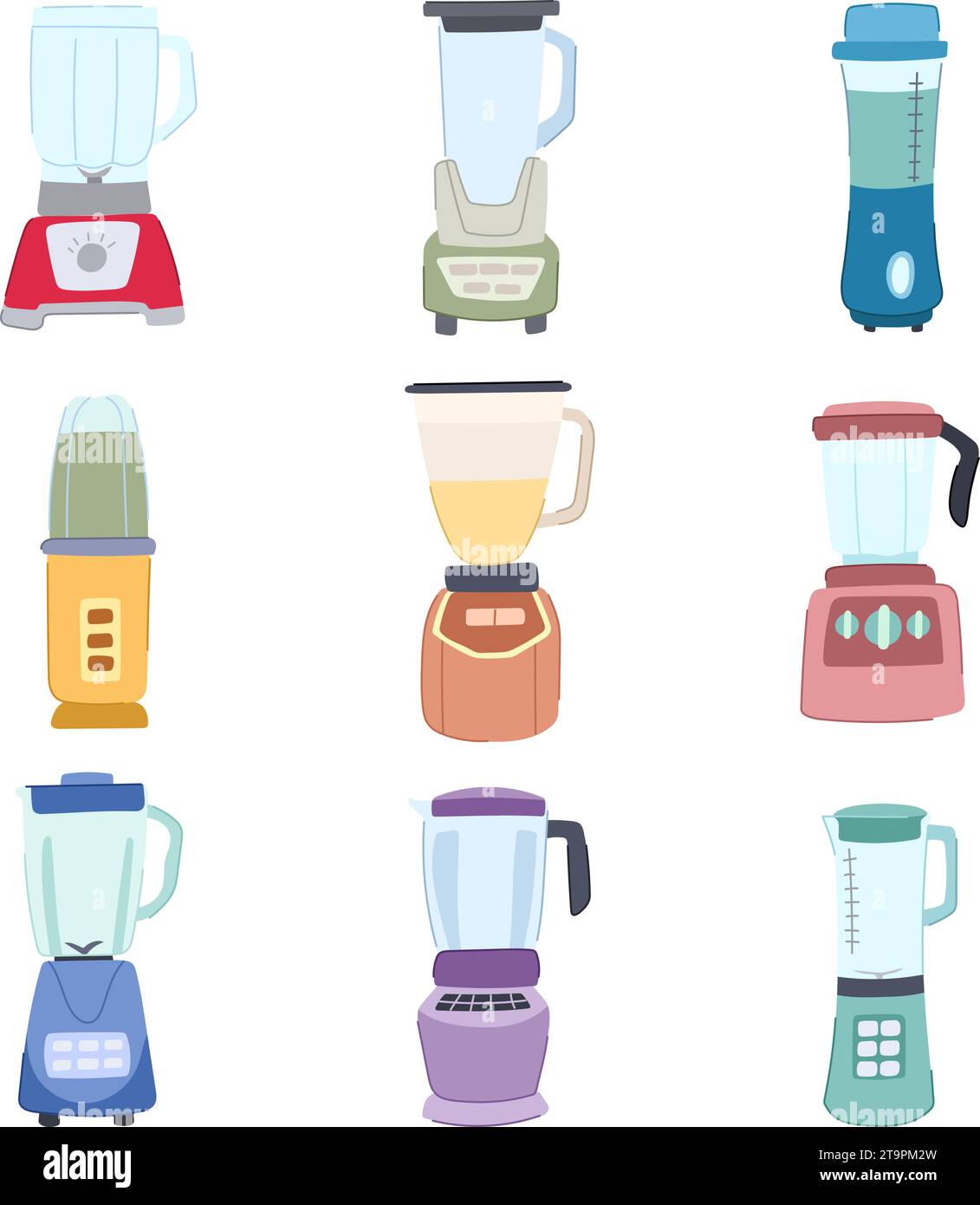 blender set cartoon vector illustration Stock Vector Image & Art - Alamy