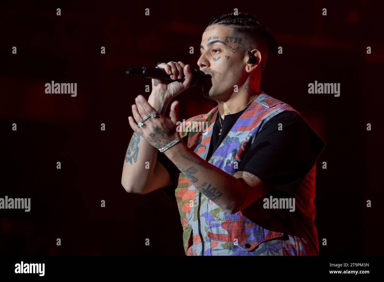Argentine rapper Duki performs during the Coca-Cola Flow Fest music ...