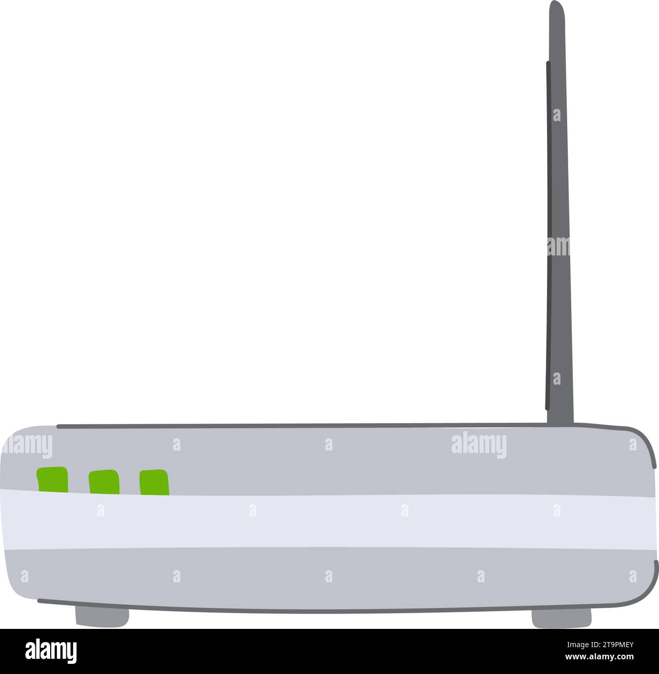 router dsl modem cartoon vector illustration Stock Vector Image & Art ...