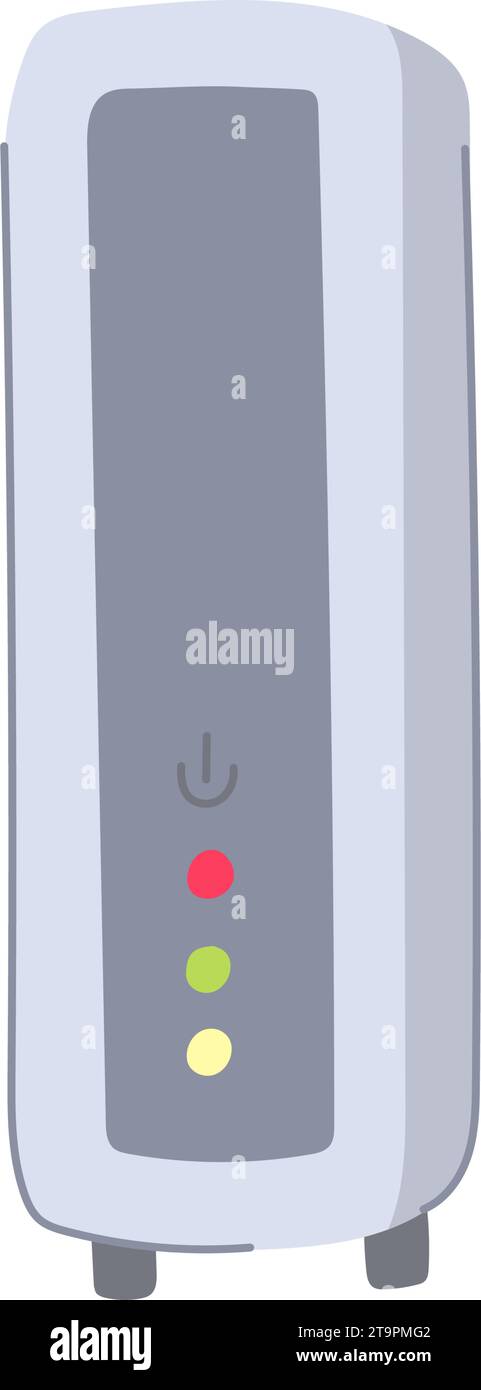 wireless dsl modem cartoon vector illustration Stock Vector Image & Art ...