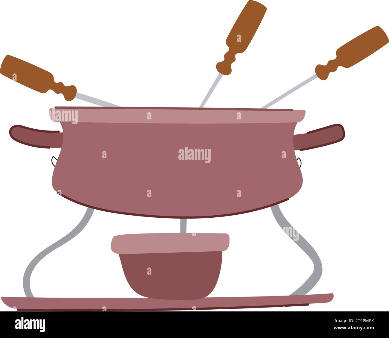 food fondue cartoon vector illustration Stock Vector Image & Art - Alamy