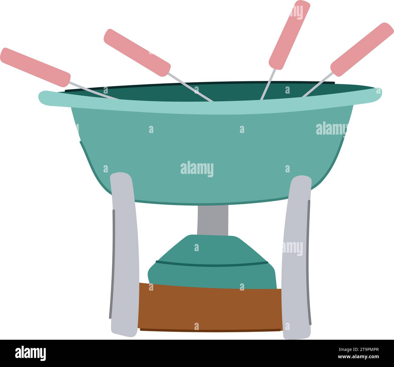 cheese fondue cartoon vector illustration Stock Vector Image & Art - Alamy