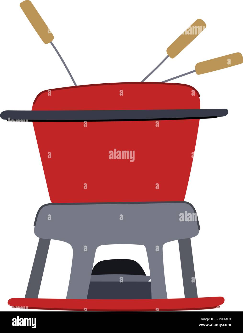 swiss fondue cartoon vector illustration Stock Vector Image & Art - Alamy