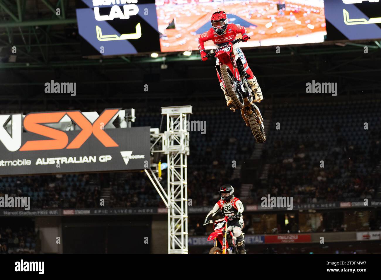 Melbourne, Australia, 25 November, 2023. Michael Alessi of United ...