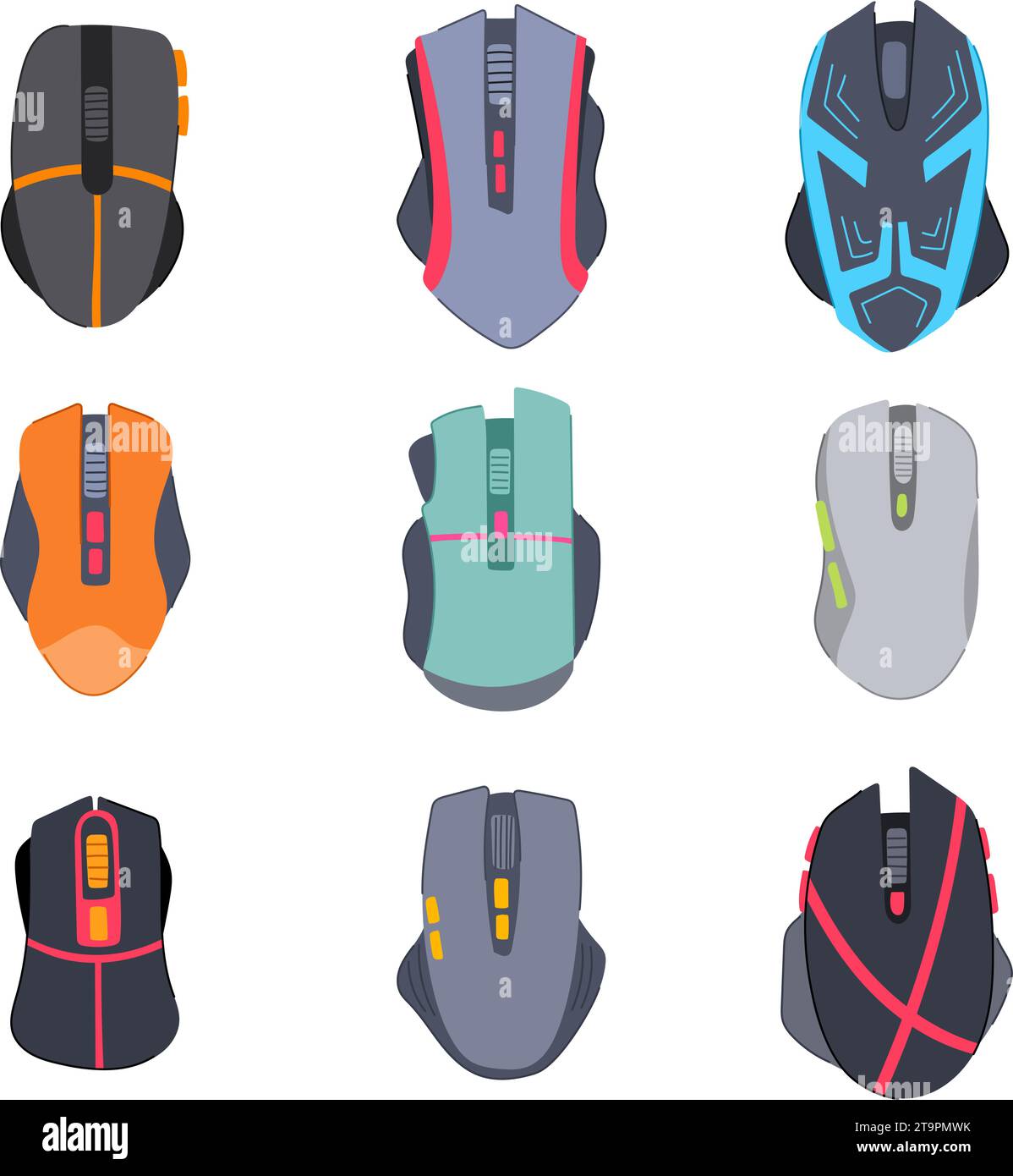 game mouse set cartoon vector illustration Stock Vector Image & Art - Alamy