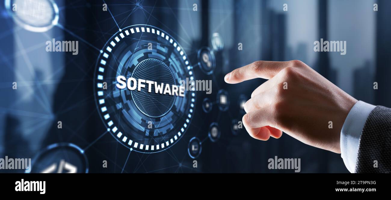 Software development. Internet network technology concept Stock Photo ...