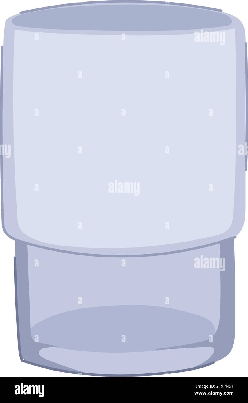 clear glass cup cartoon vector illustration Stock Vector Image & Art ...