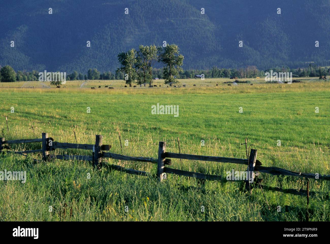 Baker Valley ranchland, Elkhorn National Scenic Byway, Baker County ...