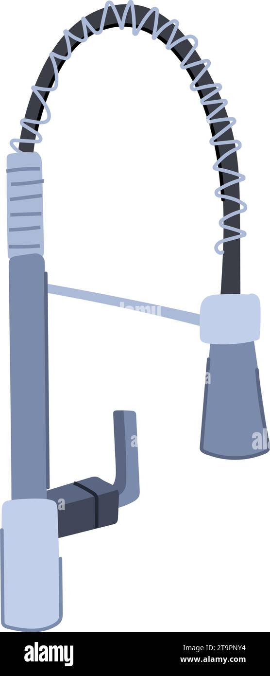 house kitchen faucet cartoon vector illustration Stock Vector Image ...