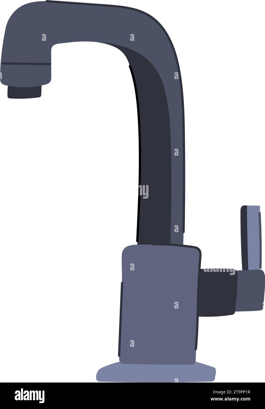 clean kitchen faucet cartoon vector illustration Stock Vector Image ...