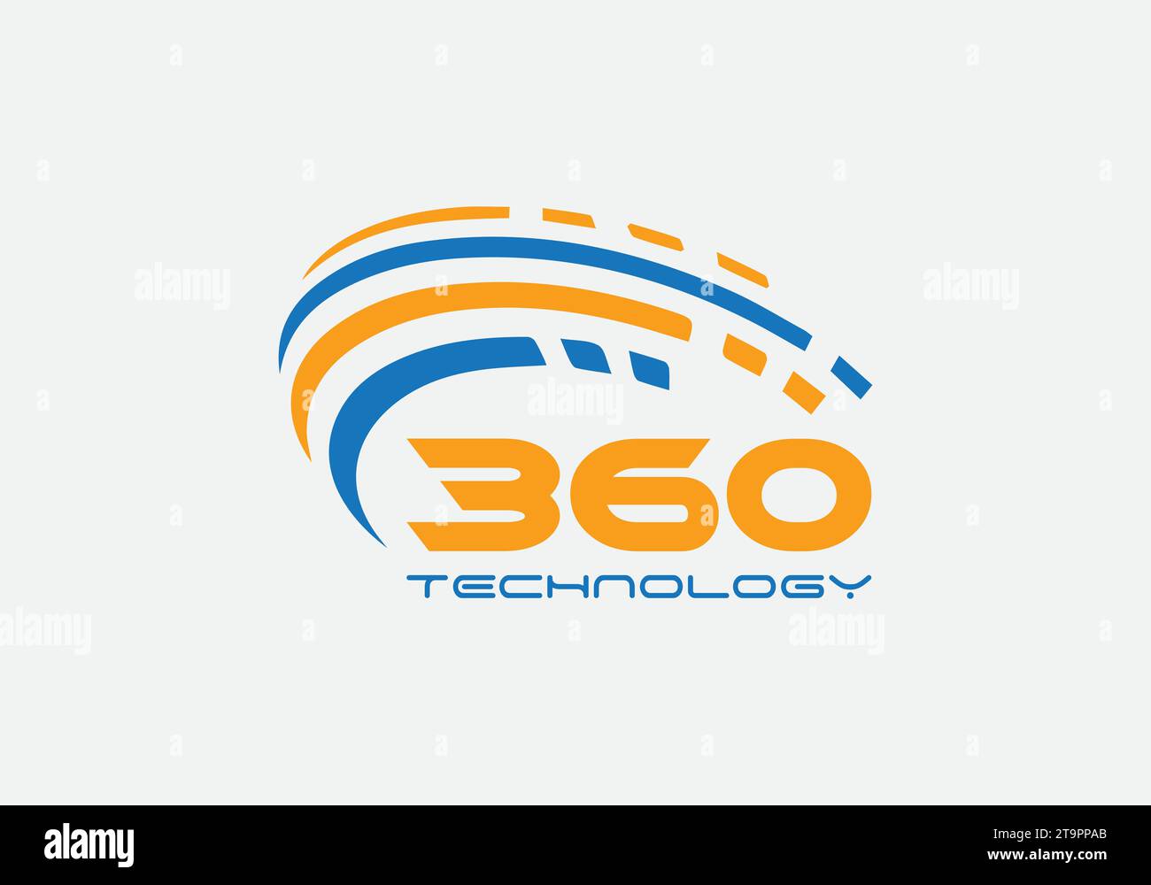 360 Vector illustration of a logo for business, finance, technology and ...