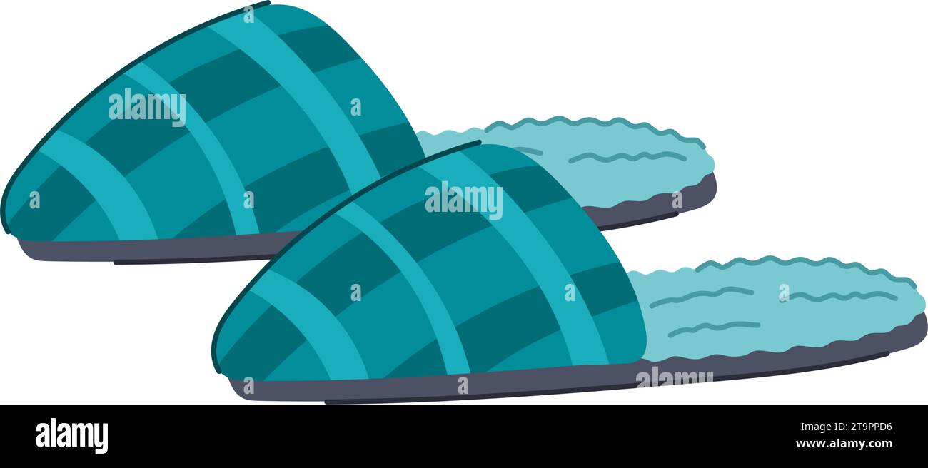 home man slippers cartoon vector illustration Stock Vector Image & Art ...