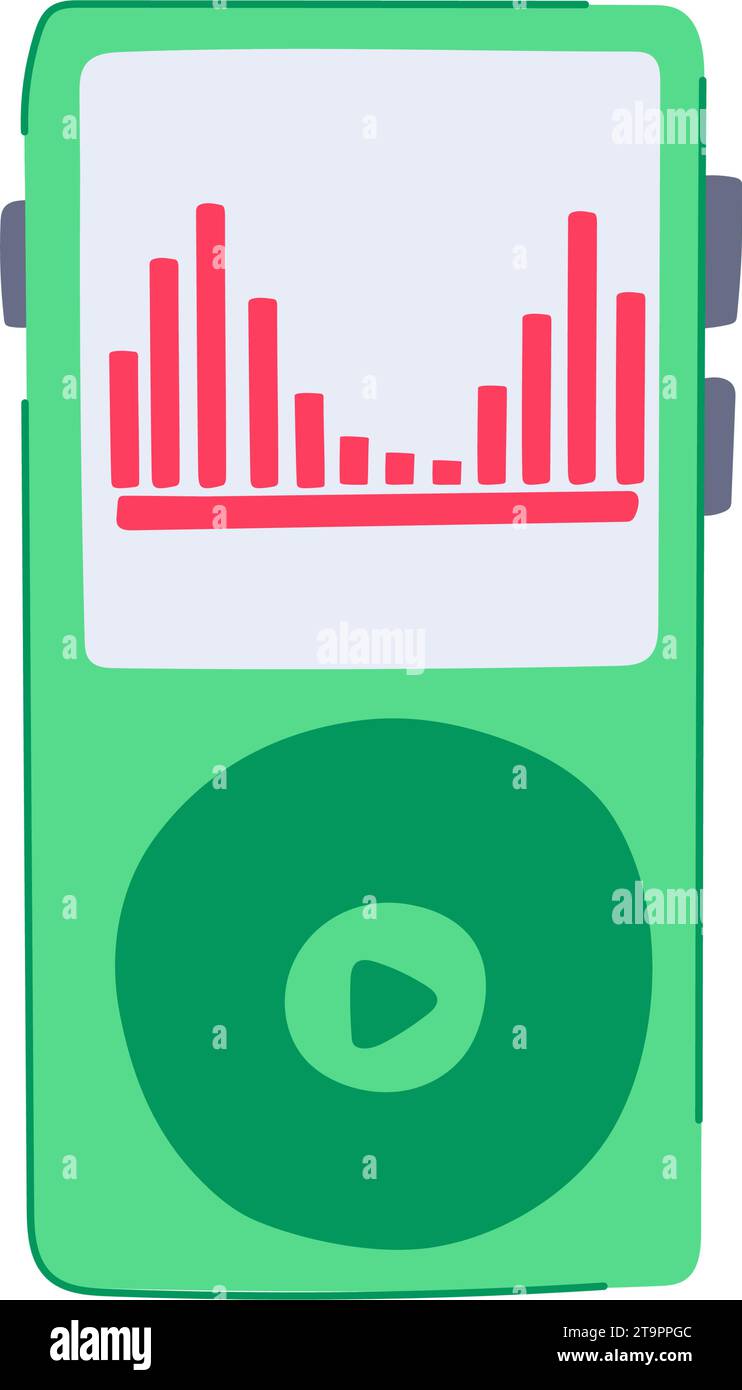 audio mp3 player cartoon vector illustration Stock Vector Image & Art ...