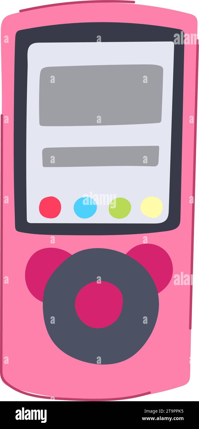 display mp3 player cartoon vector illustration Stock Vector Image & Art ...