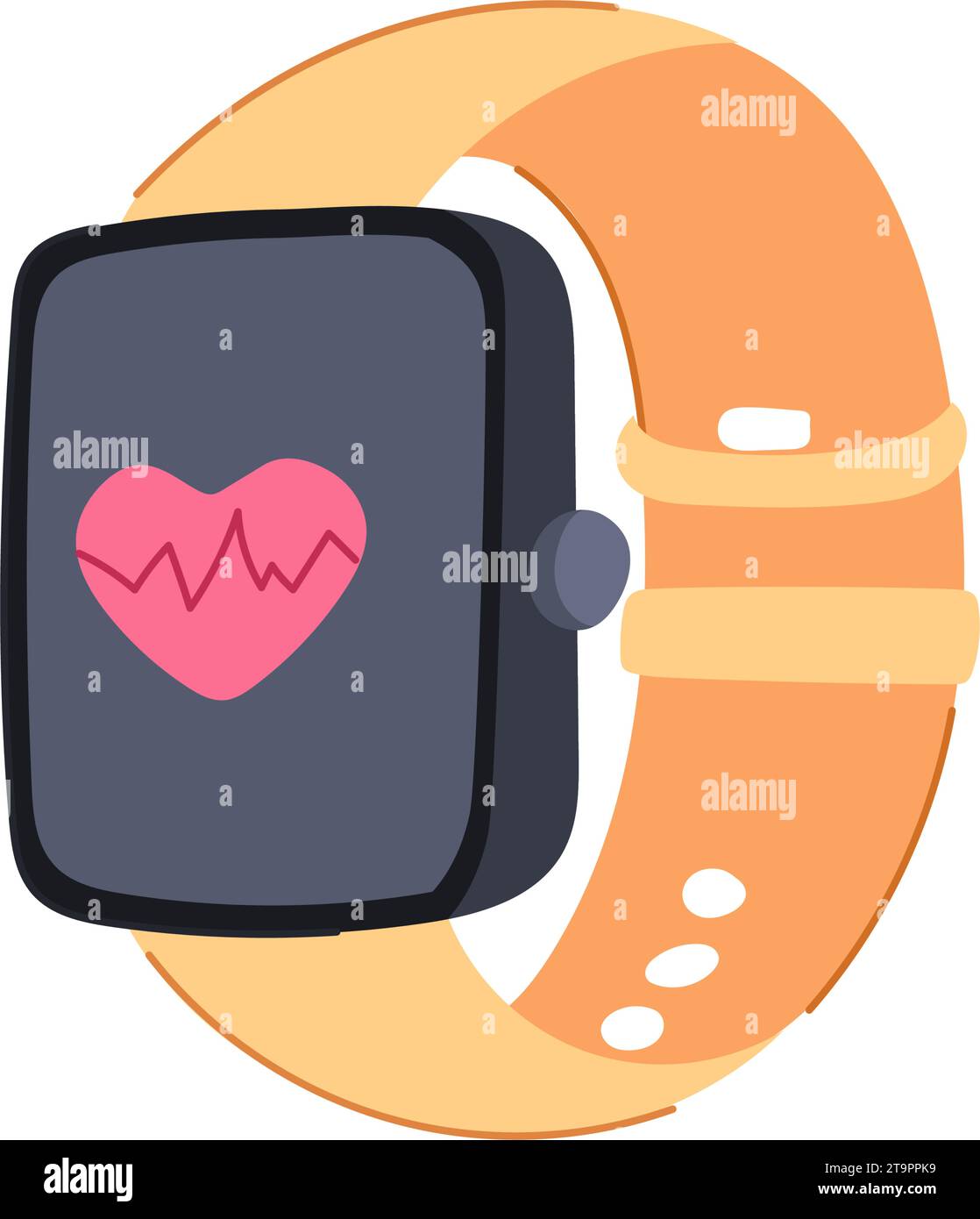 digital smart watch cartoon vector illustration Stock Vector Image ...