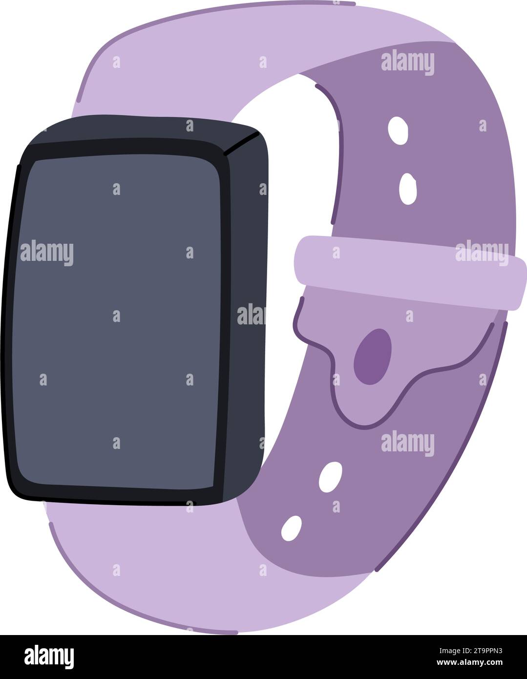 app smart watch cartoon vector illustration Stock Vector Image & Art ...