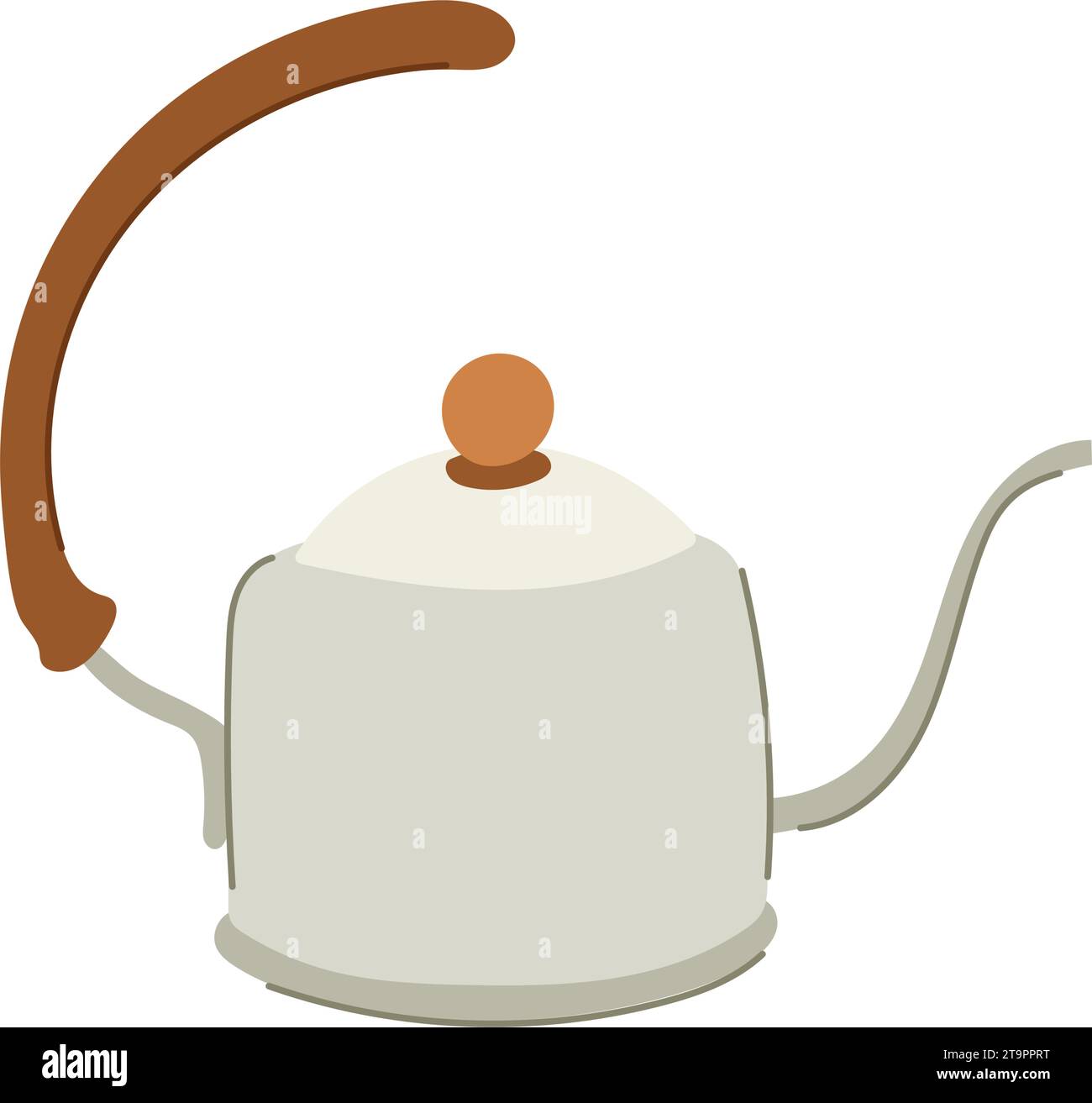 beverage steel drip kettle cartoon vector illustration Stock Vector ...