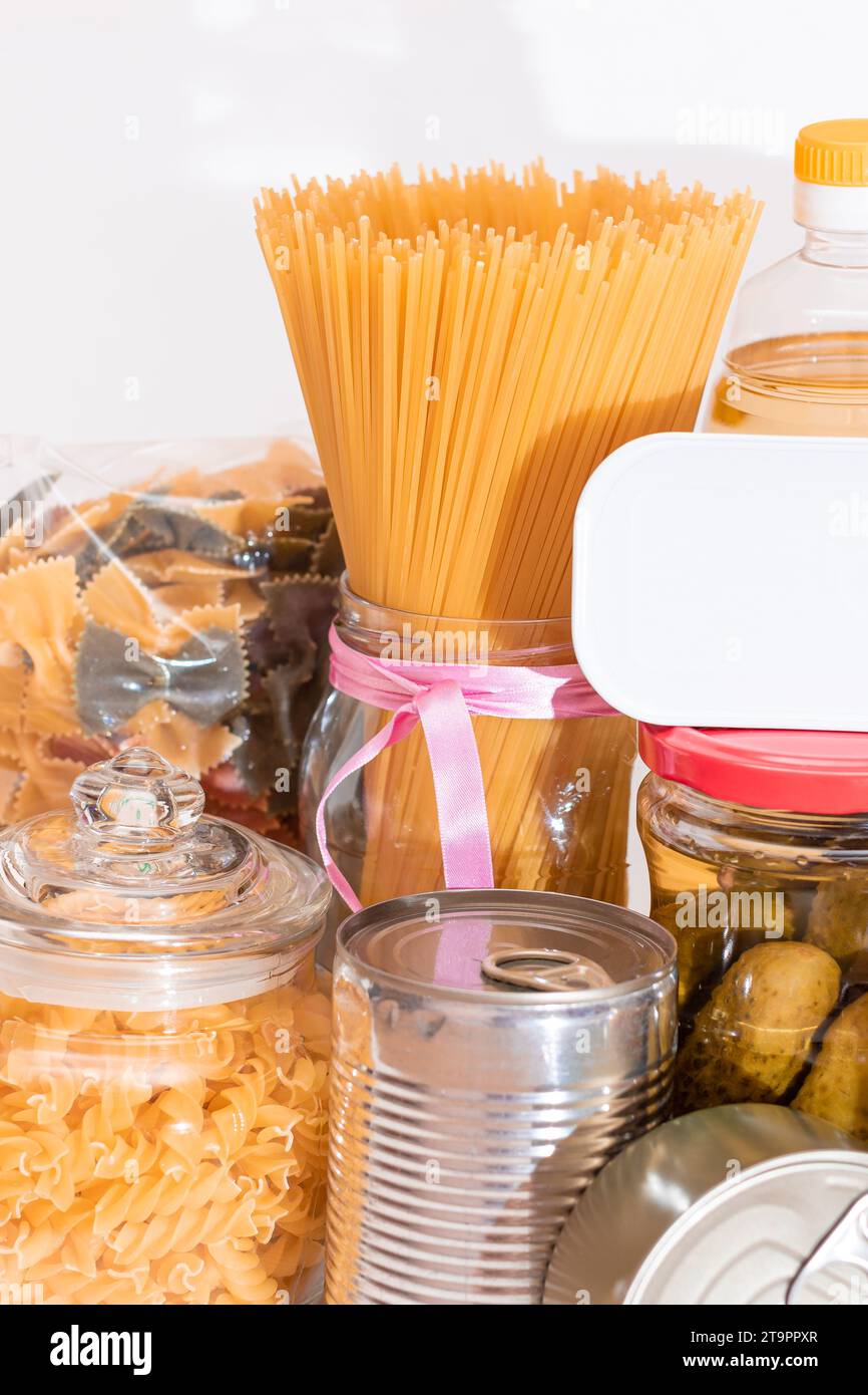 Food Reserves: Canned Food, Spaghetti, Pate, Tuna, Tomato Juice, Pasta ...