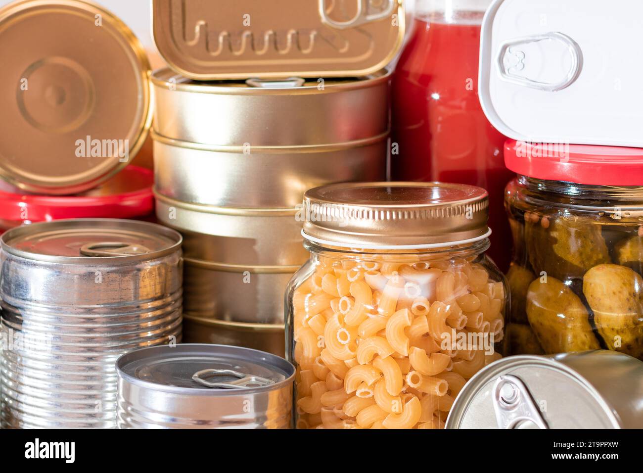 Food Reserves: Canned Food, Spaghetti, Pate, Tuna, Tomato Juice, Pasta ...