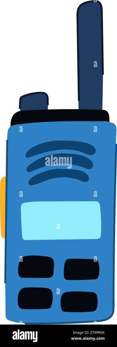 radio walkie talkie cartoon vector illustration Stock Vector Image ...