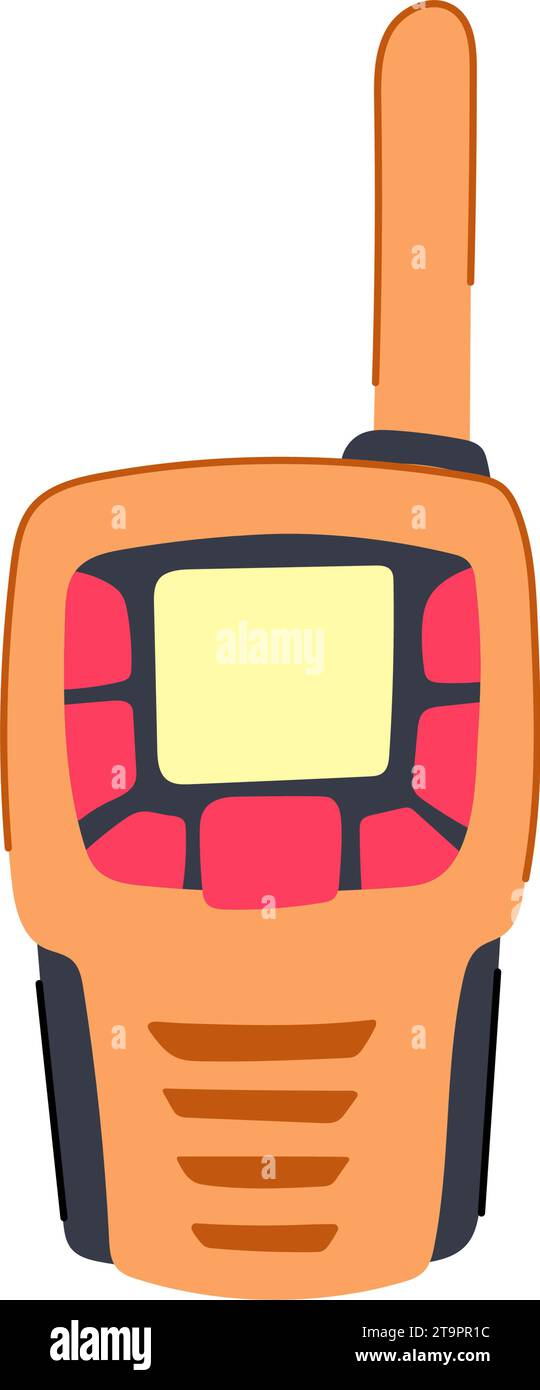 transmitter walkie talkie cartoon vector illustration Stock Vector ...