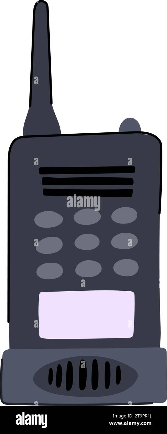 communication walkie talkie cartoon vector illustration Stock Vector ...