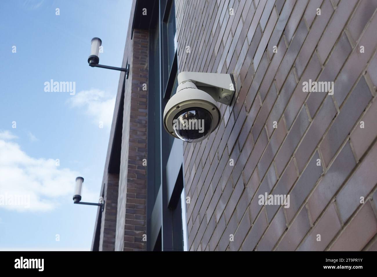 CCTV security camera operating outdoor Stock Photo - Alamy