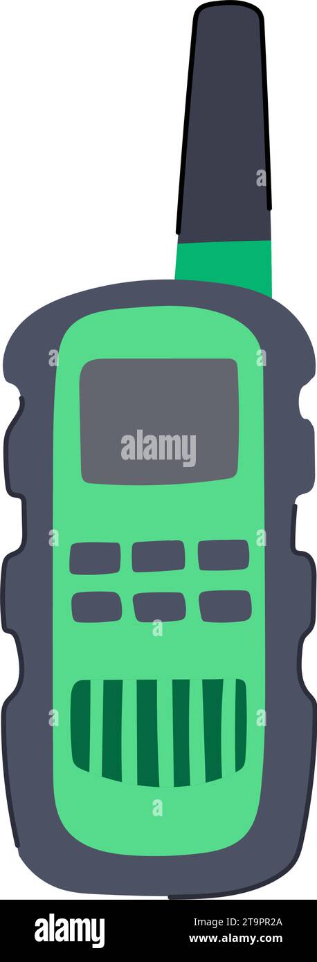 mobility walkie talkie cartoon vector illustration Stock Vector Image ...