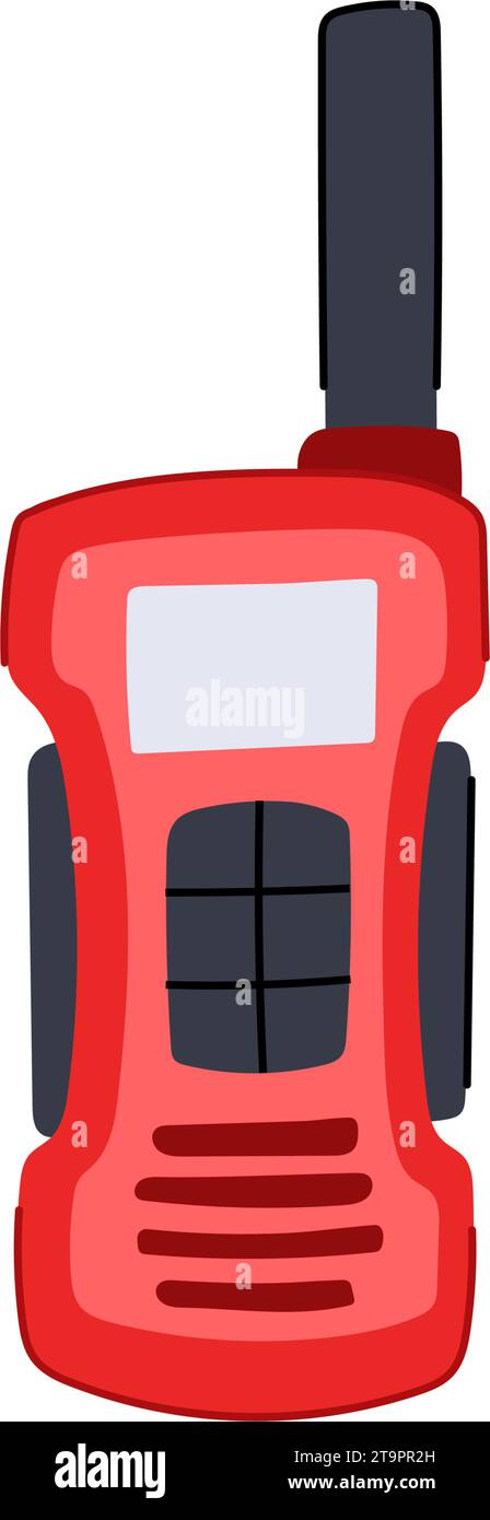 hand walkie talkie cartoon vector illustration Stock Vector Image & Art ...