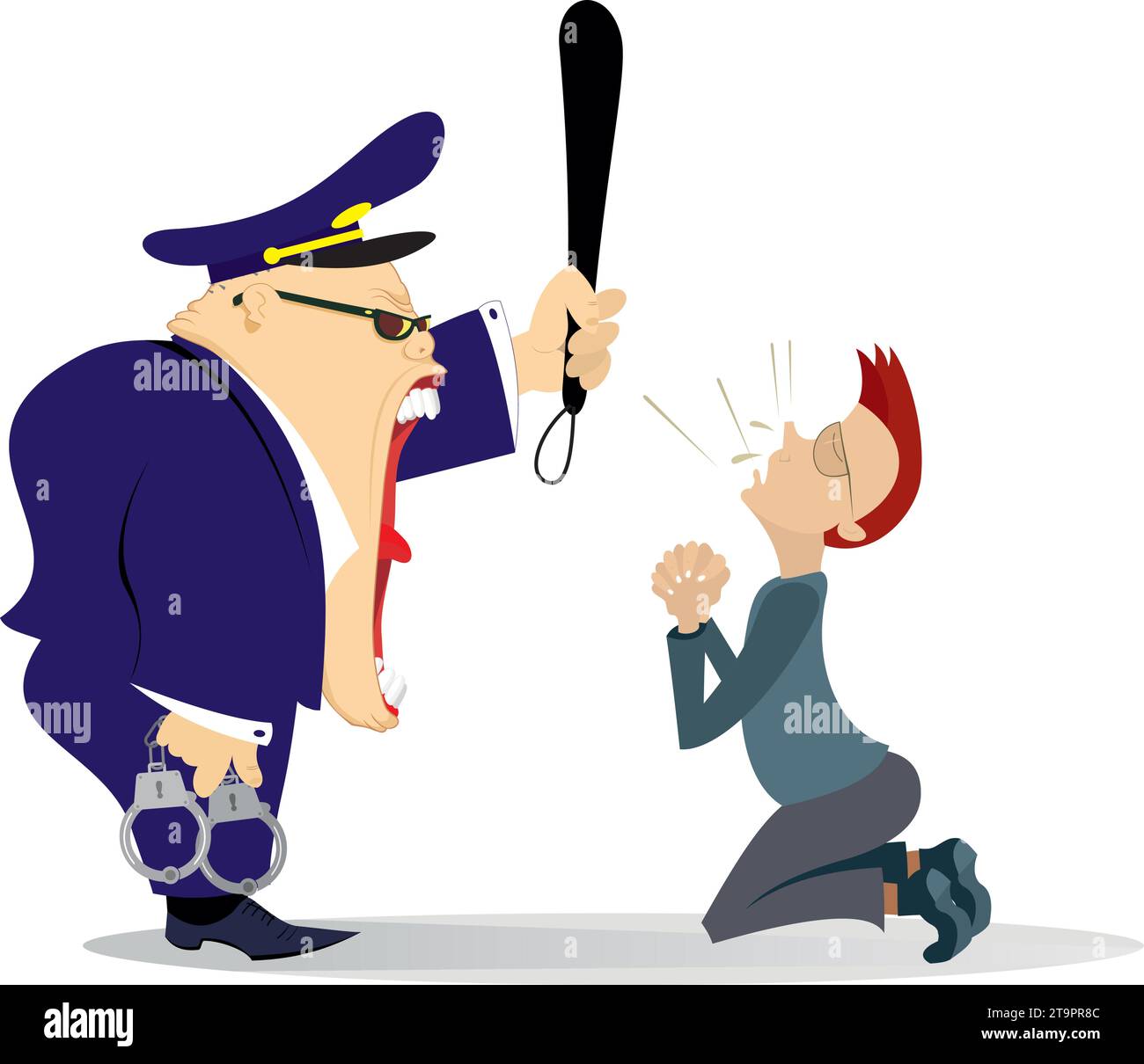 Cartoon prisoner in prison uniform hi-res stock photography and images ...
