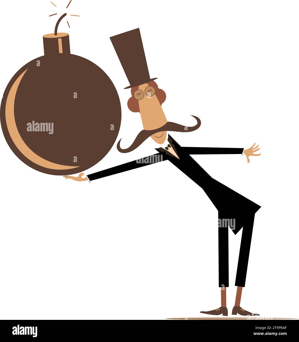 Comic man in top Cut Out Stock Images & Pictures - Alamy