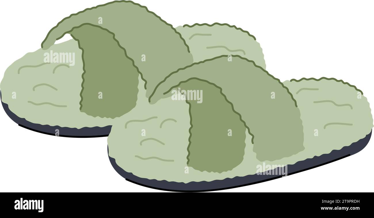 sleeper women slippers cartoon vector illustration Stock Vector Image ...