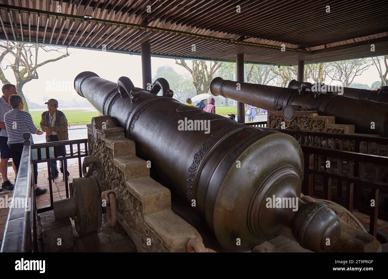 The Hue Citadel, the ancestral home of the Nguyen clan in Hue, Vietnam ...